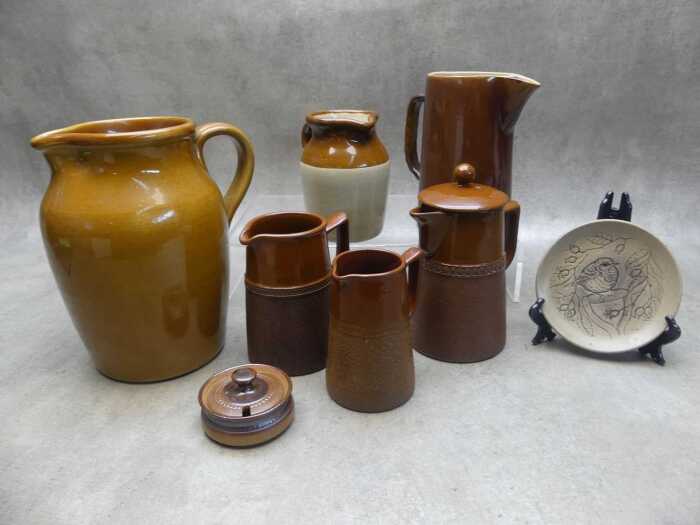 Group of studio pottery